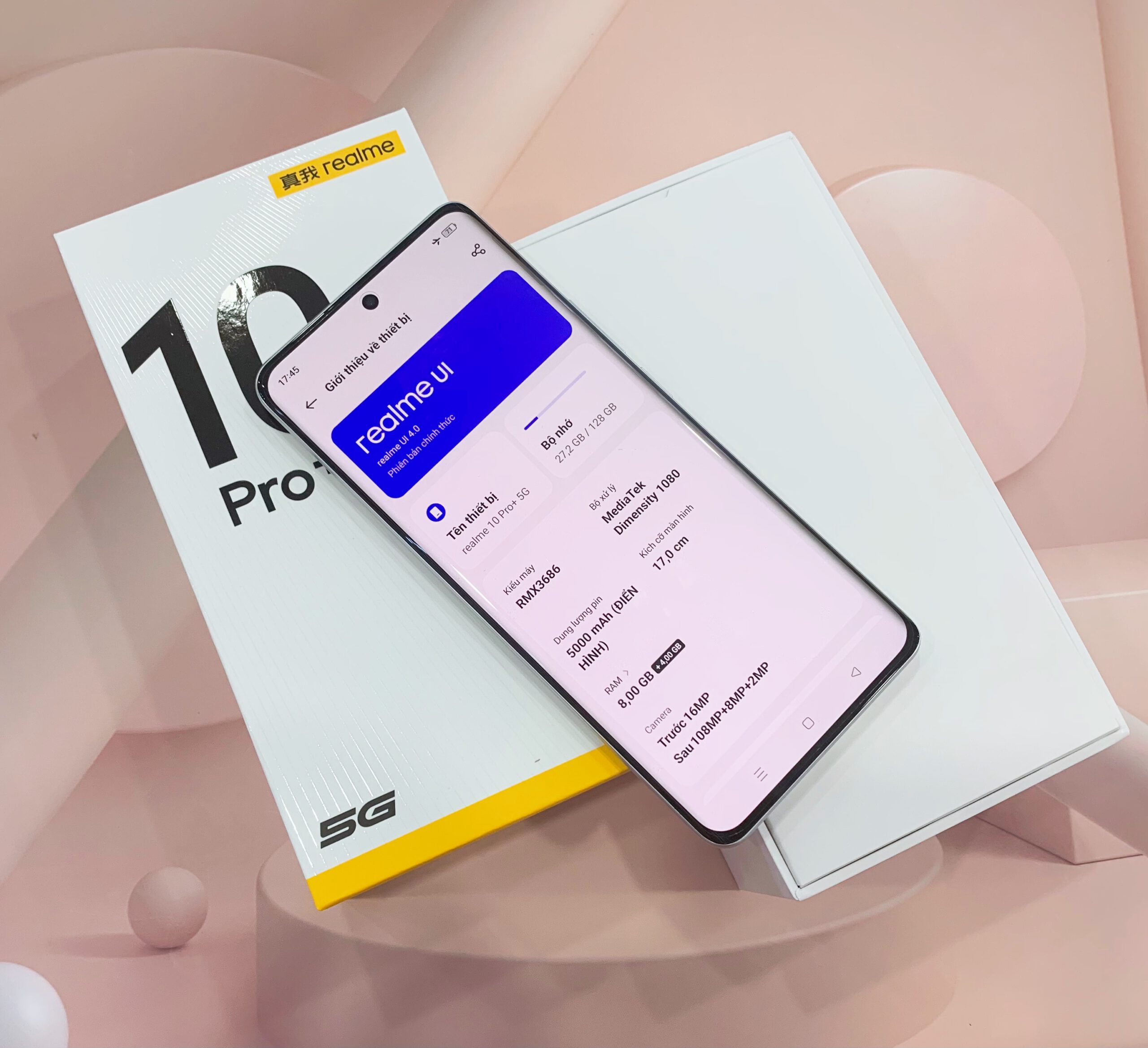 THÂU KHÁCH LÊN ĐỜI GIÁ TỐT, REALME 10 PRO PLUS FULL BOX MỚI SÀI 2 THÁNG ...